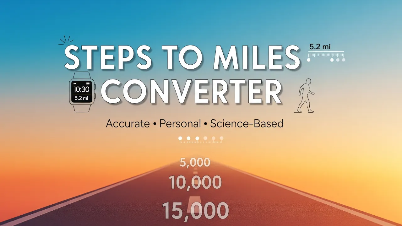 Steps to Miles Calculator: Convert Daily Steps to Distance
